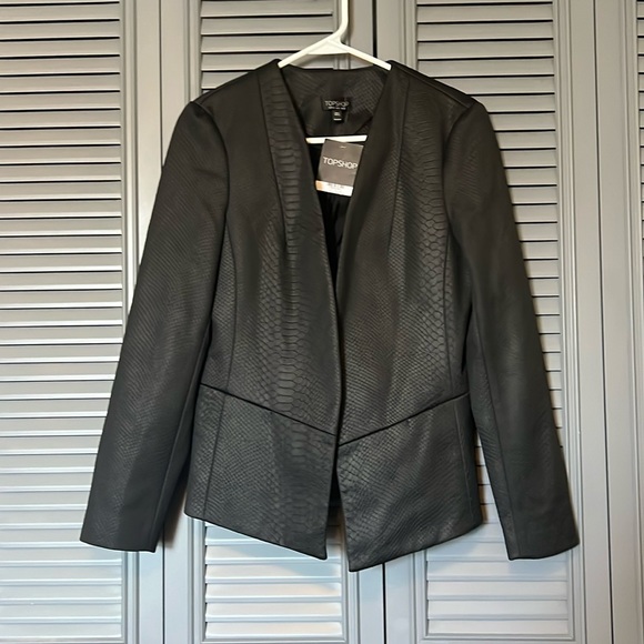 Topshop | Jackets & Coats | Nwt Topshop Snake Skin Blazer 8 | Poshmark
